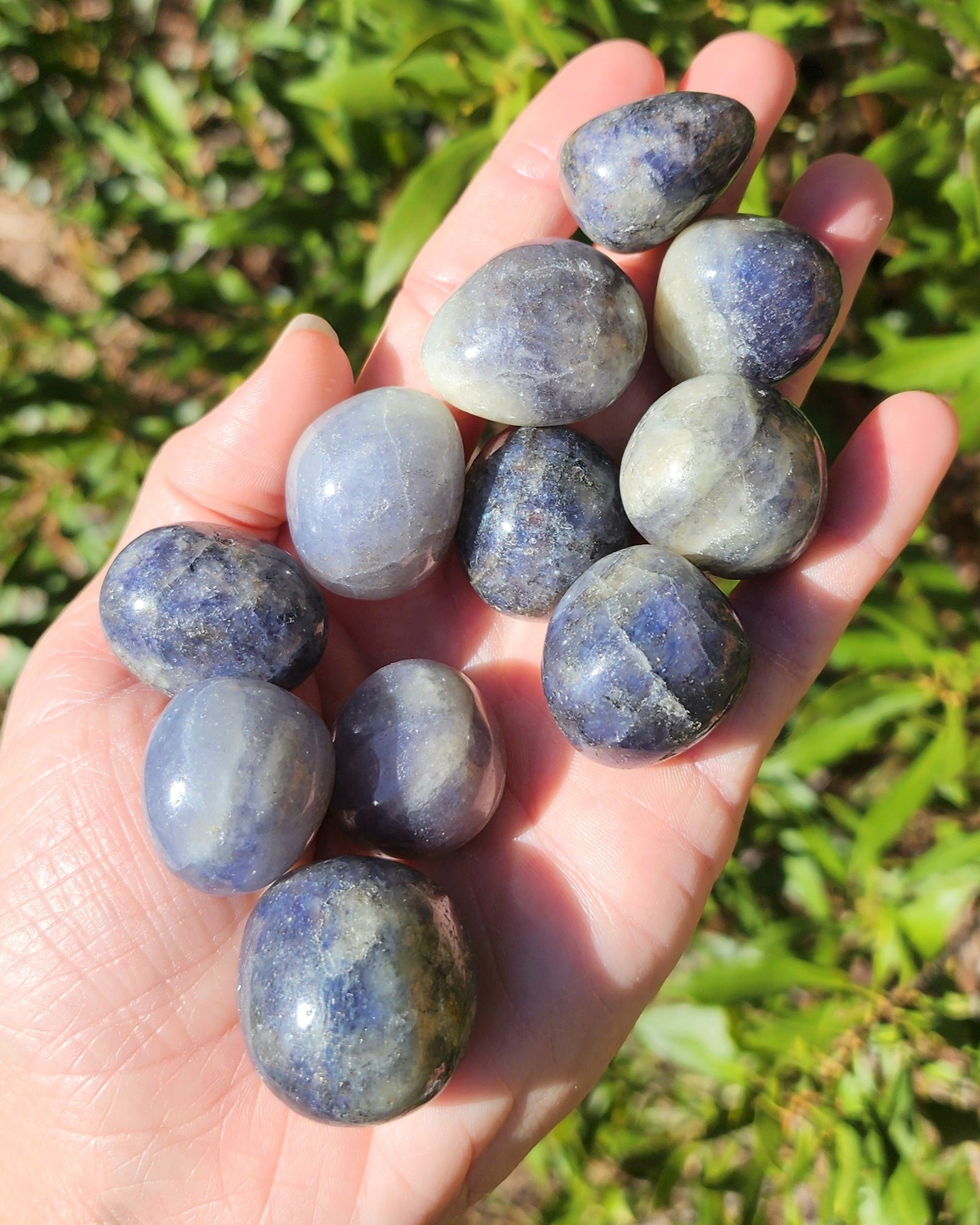 Iolite Tumble – Twisted Goddess Crystals